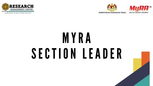 IIUM Research | MyRA Section Leader